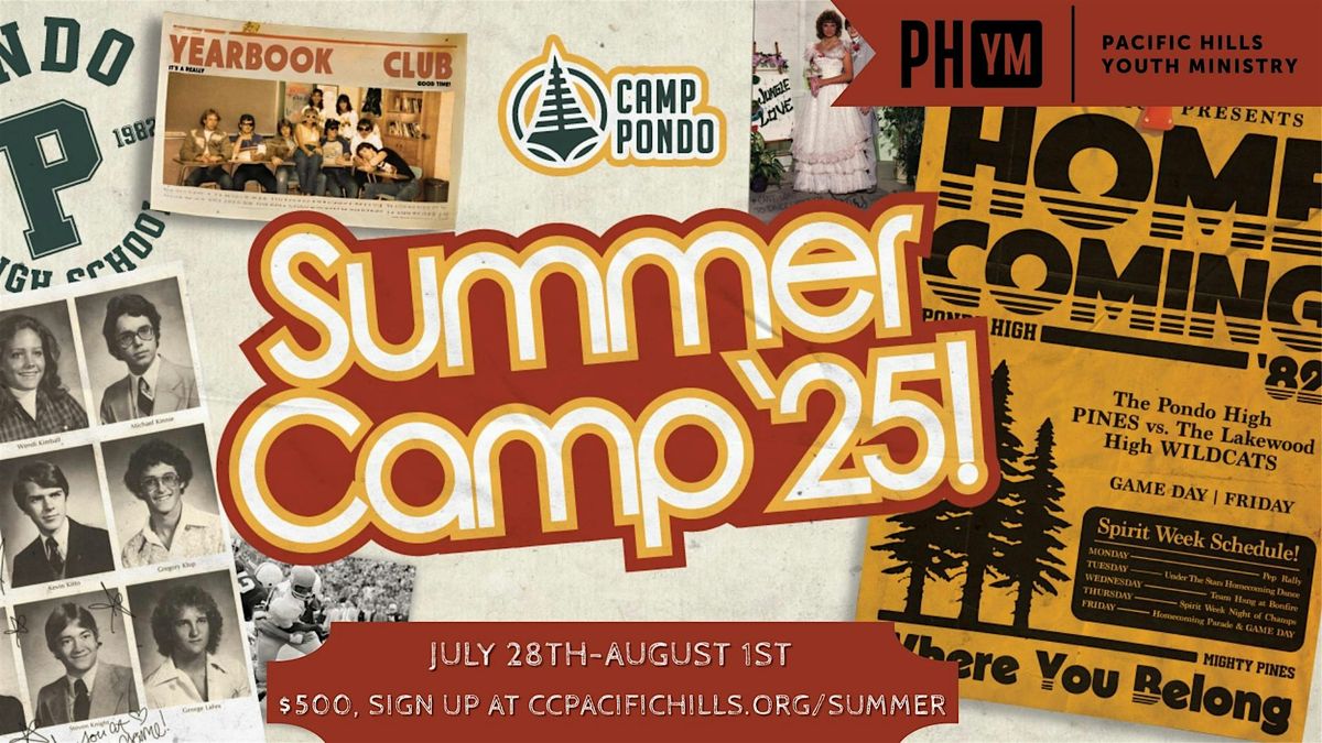 PHYM SUMMER Camp 2025 at Camp Pondo, Running Springs on 28th July, 2025