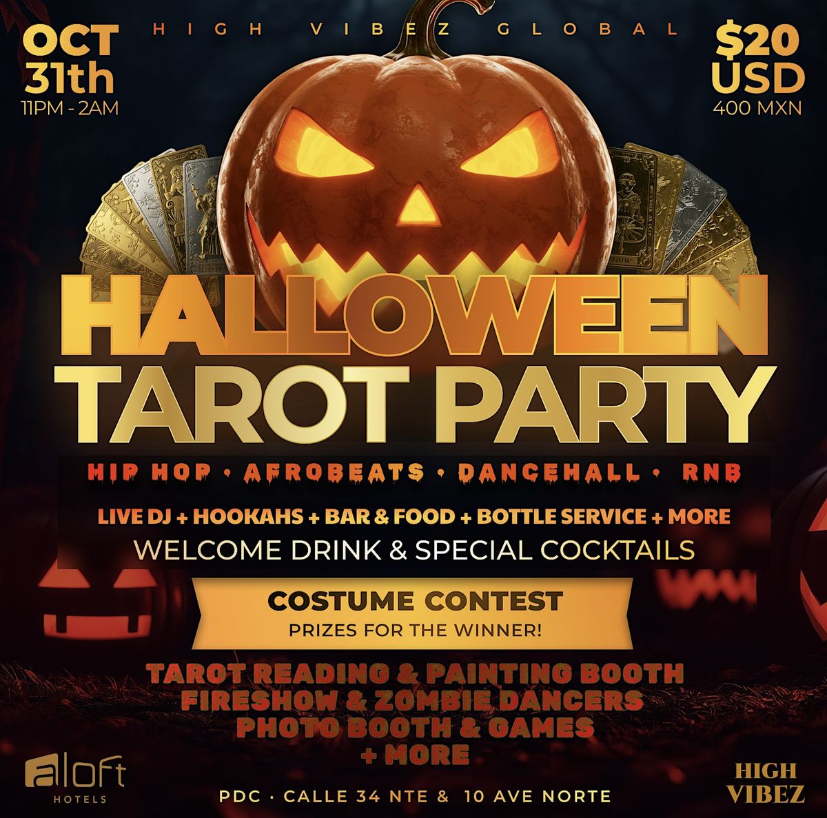 HALLOWEEN PARTY at Aloft Playa del Carmen on 31st October, 2025