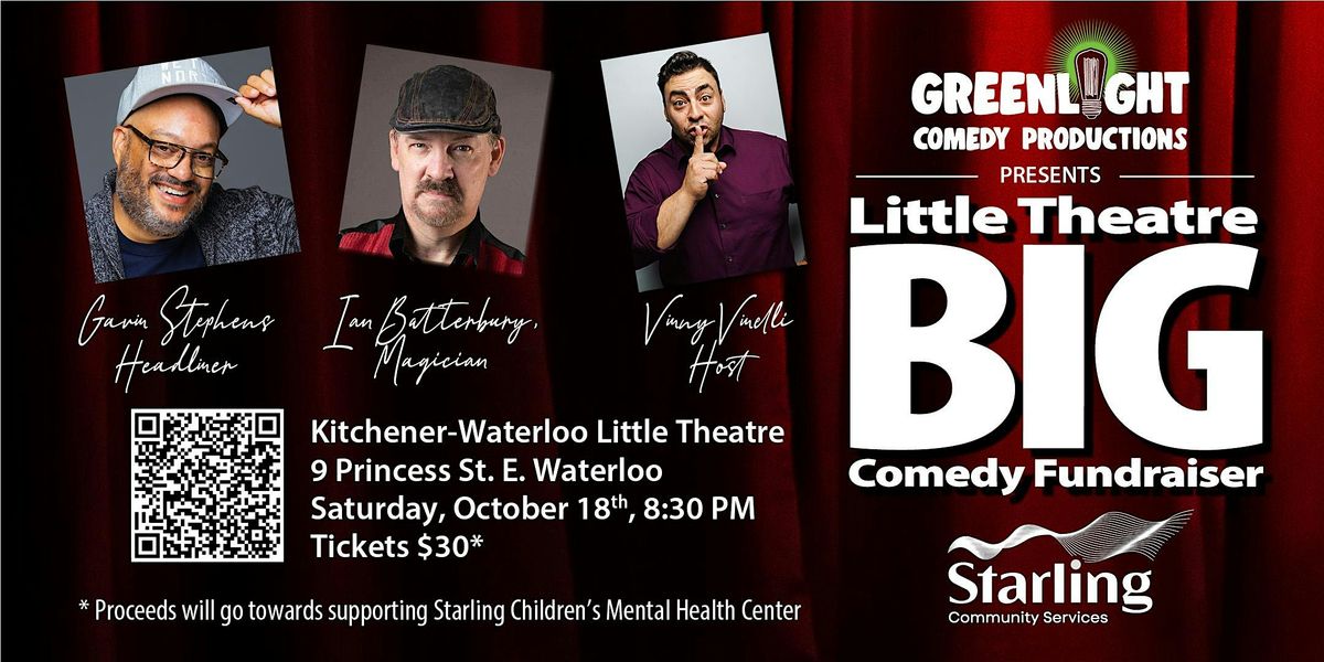 The Little Theatre BIG Comedy Fundraiser at Kitchener-Waterloo Little ...