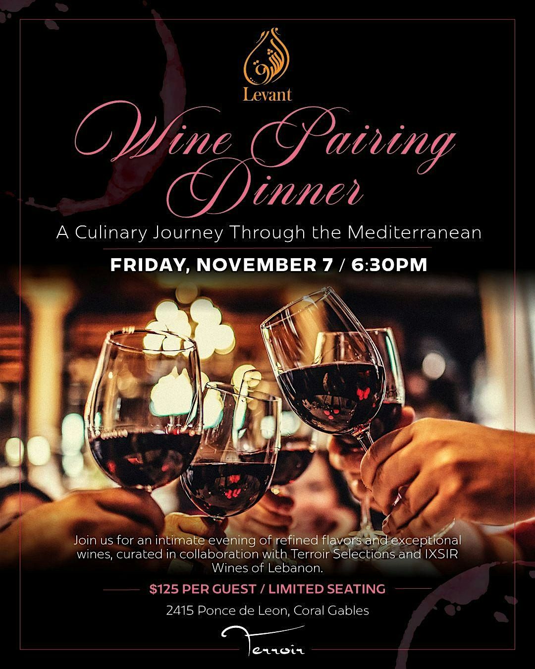 Wine Pairing Dinner A Culinary Journey Through The Mediterranean! at ...