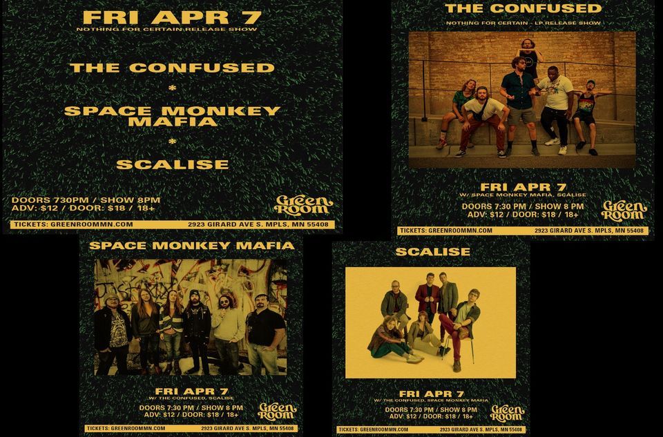 The Confused - Nothing for Certain LP release show with Space Monkey ...