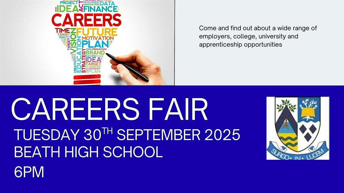 Careers Fair 2025 at Beath High School, Cowdenbeath on 30th September, 2025