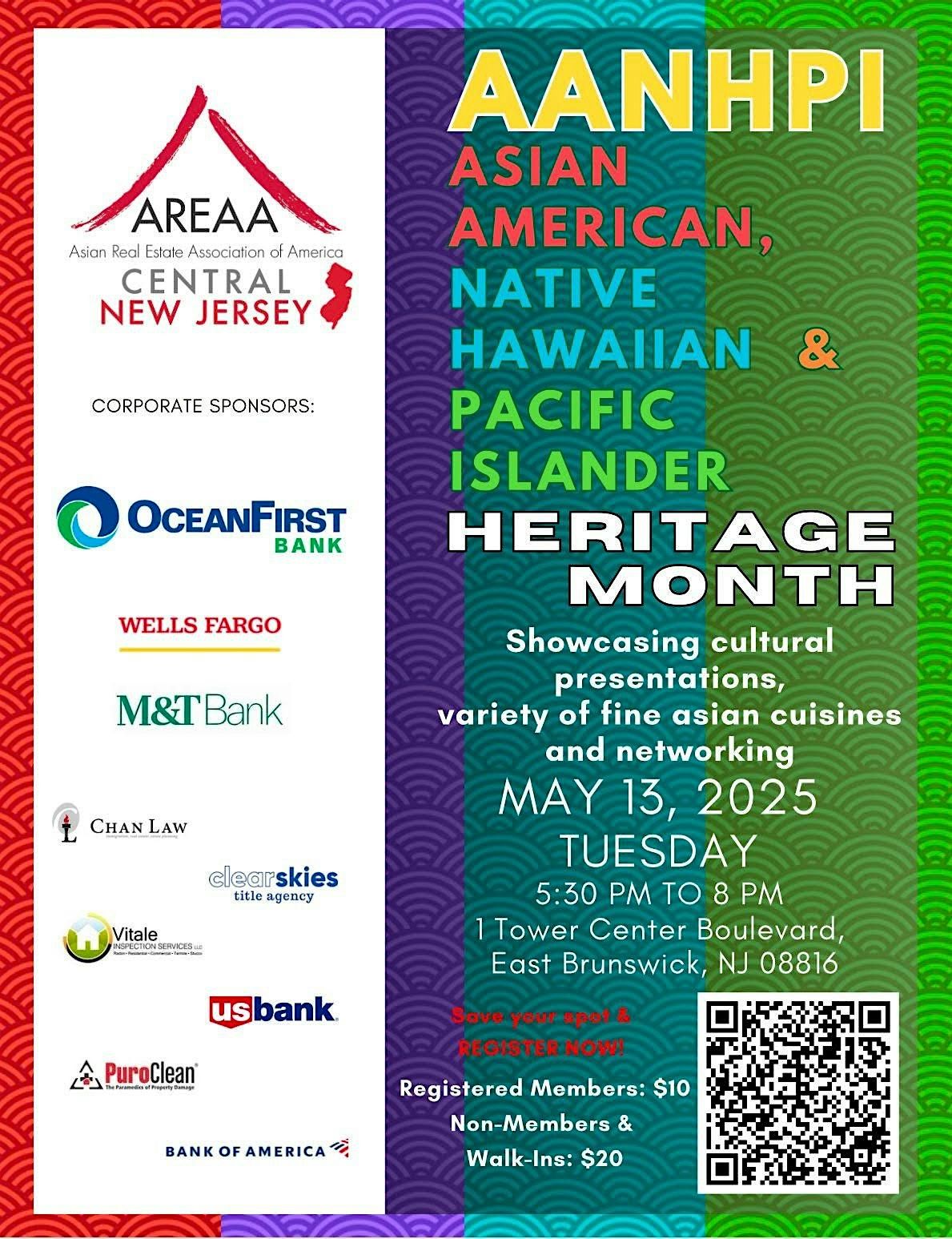AANHPI Heritage Month 2025 | 1 Tower Center Blvd, East Brunswick, NJ | May 13, 2025
