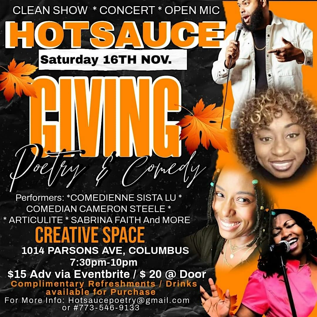 Pre-Thanksgiving Poetry & Comedy Show | 1014 Parsons Ave, Columbus, OH ...