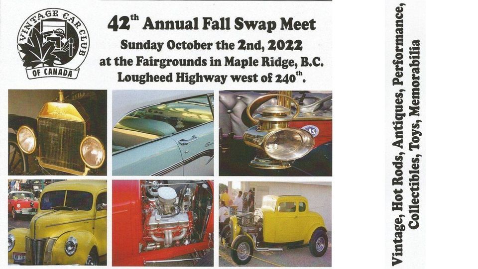 Join Us at the Golden Ears Swap Meet | Albion Fairgrounds, Maple Ridge ...