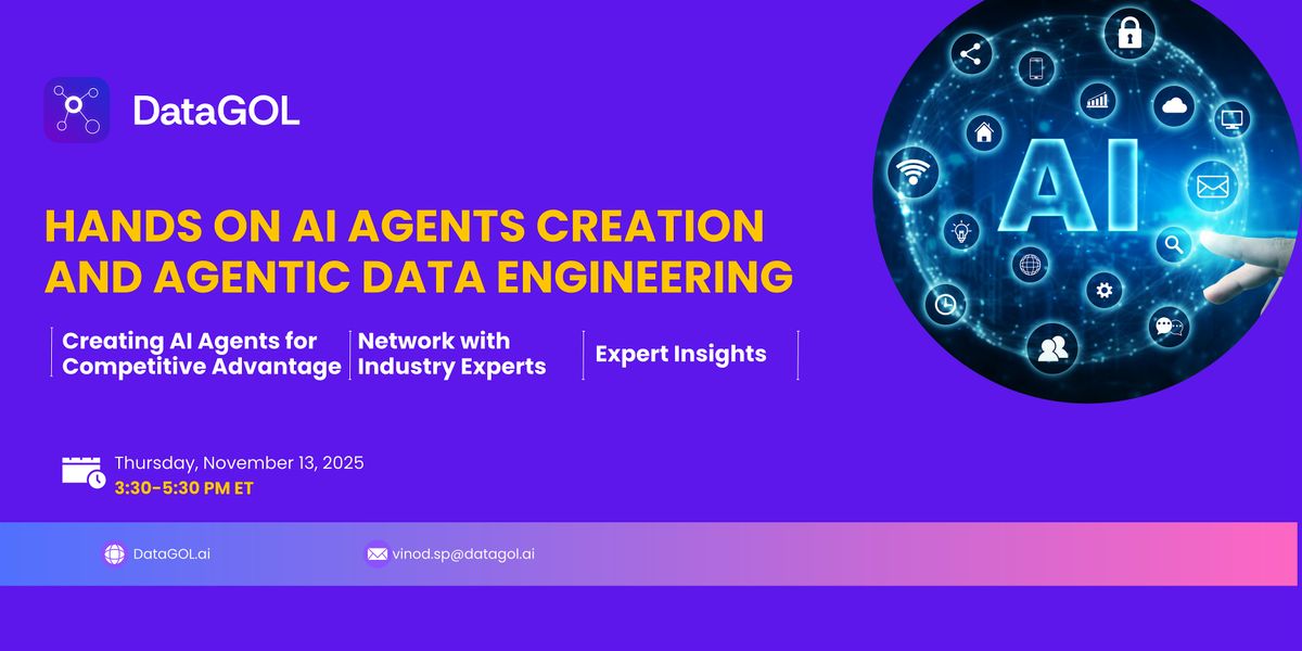 Hands on AI Agents Creation and Agentic Data Engineering at 101 ...