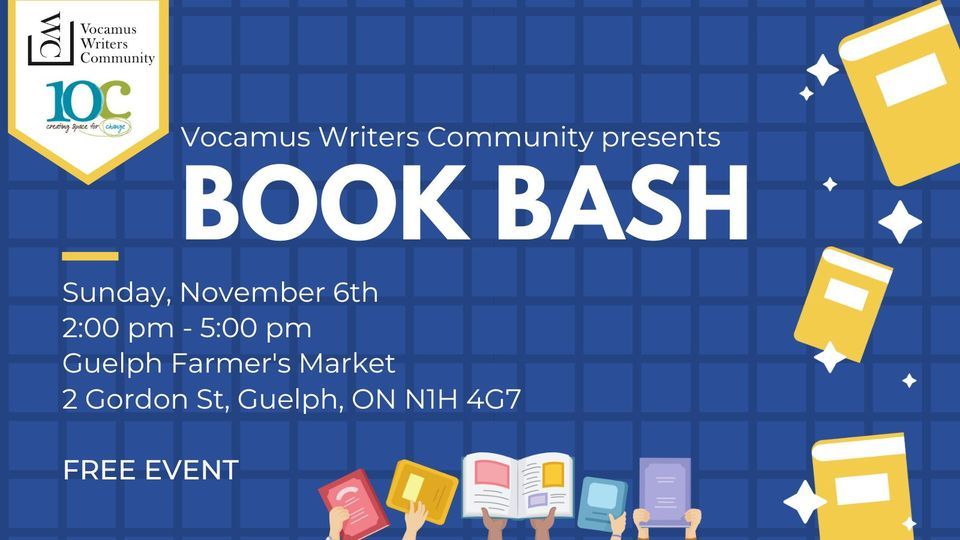 Book Bash Festival 2022 at Guelph Farmers' Market on 6th November, 2022