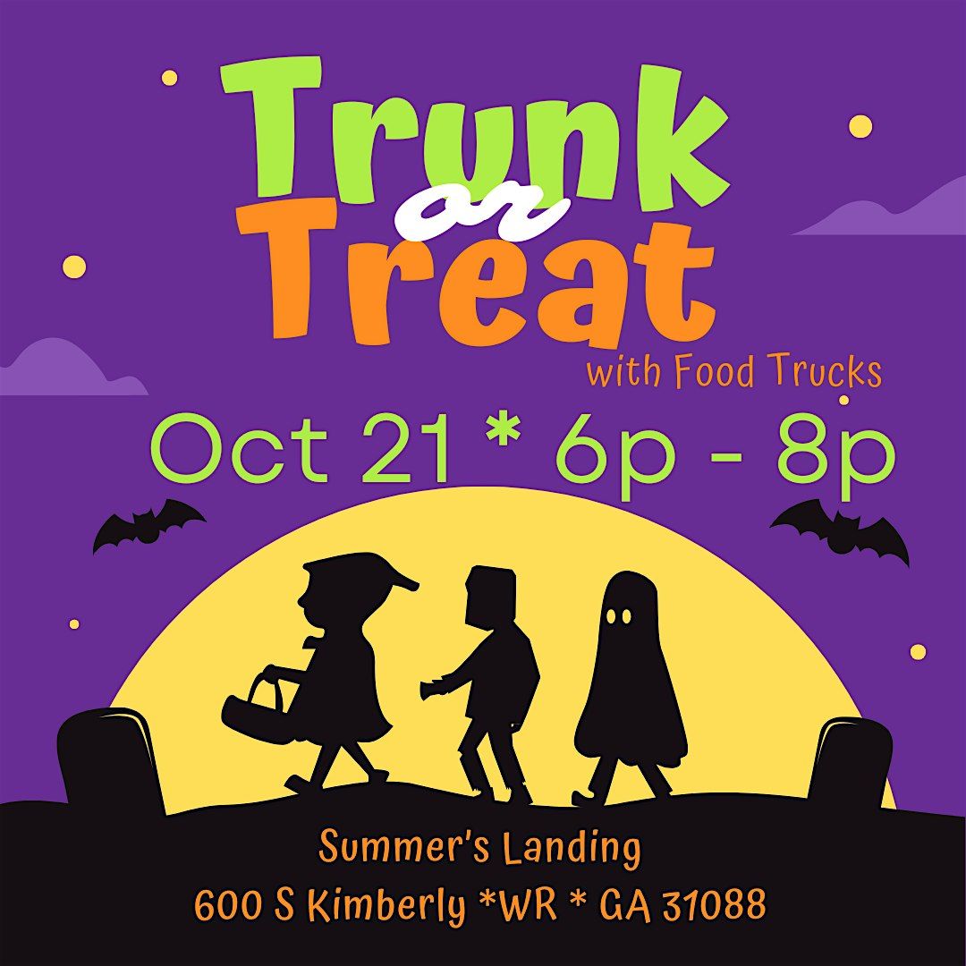 Trunk or Treat with Food Trucks at 600 S Kimberly Rd, Warner Robins on ...