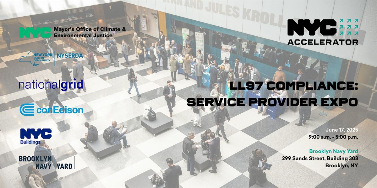 LL97 Compliance: Service Provider Expo at Brooklyn Navy Yard on 17th ...