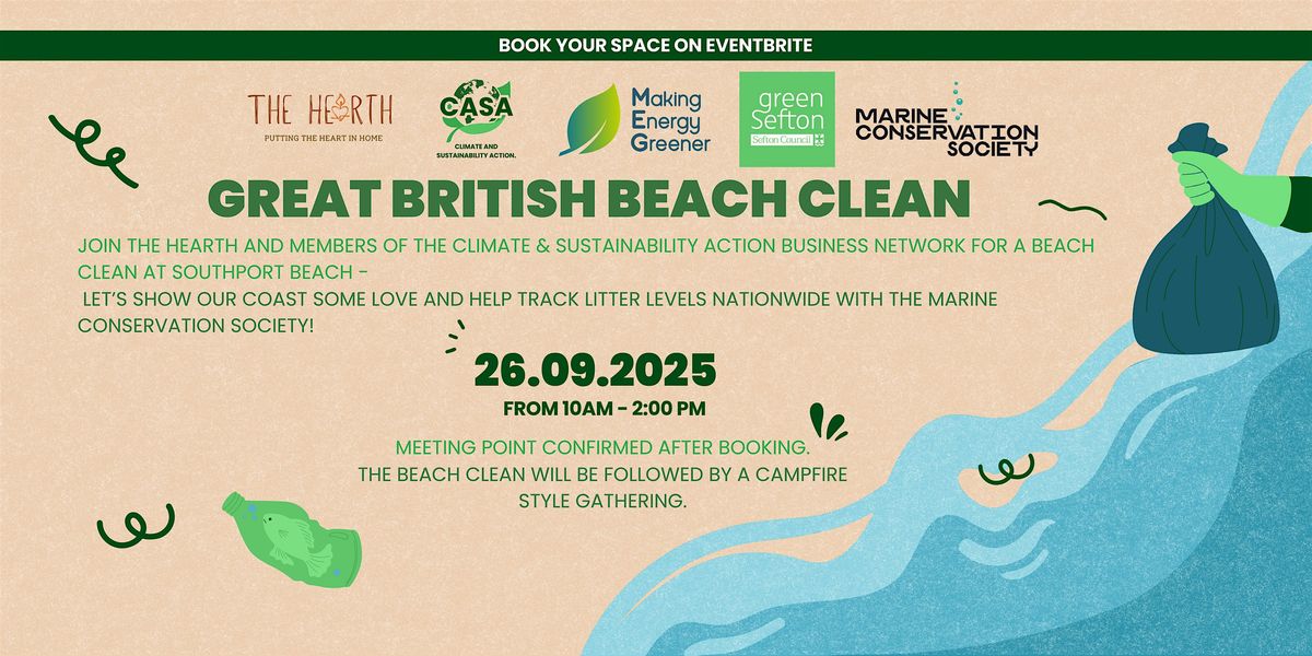 Great British Beach Clean- Southport at Southport Park and Ride on 26th ...