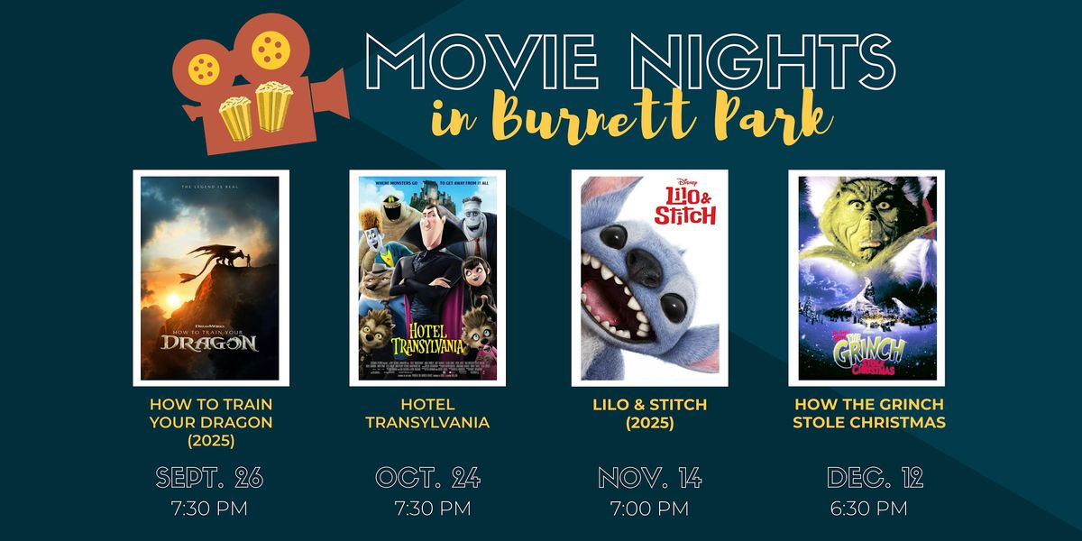 Movie Nights in Burnett Park at Burk Burnett Park, Fort Worth on 26th ...