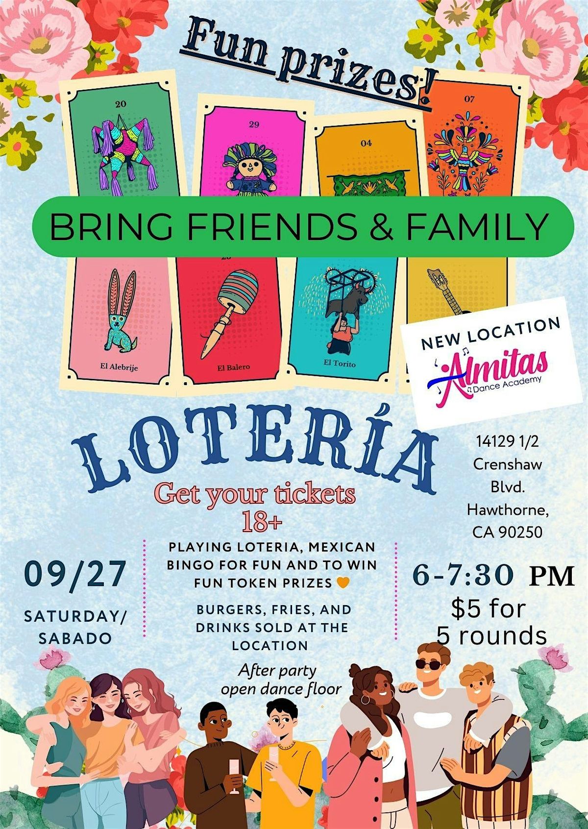 Loteria Game Night | Almitas Dance Academy, Hawthorne, CA | September ...