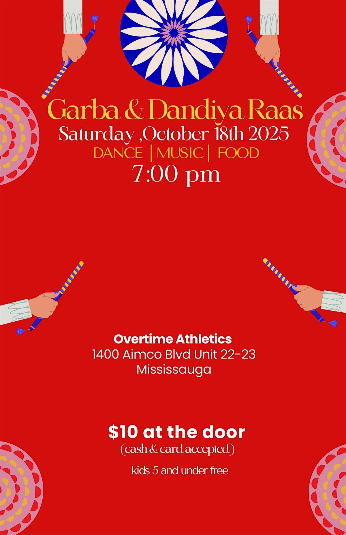 Garba & Dandiya Raas at Overtime Athletics - Sports Facility (OA ...