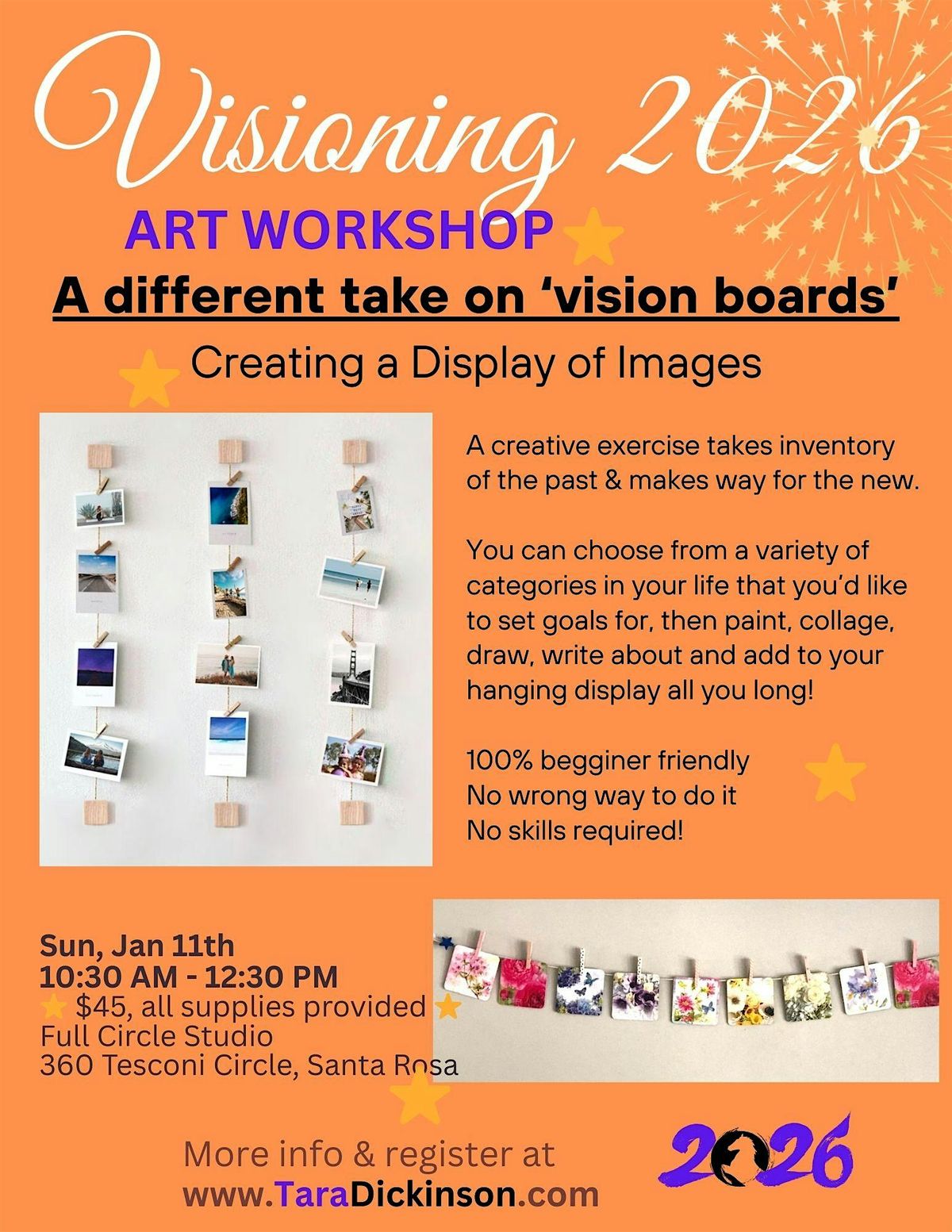 Visioning 2026: Art Workshop at Full Circle Studio, Santa Rosa on 11th ...