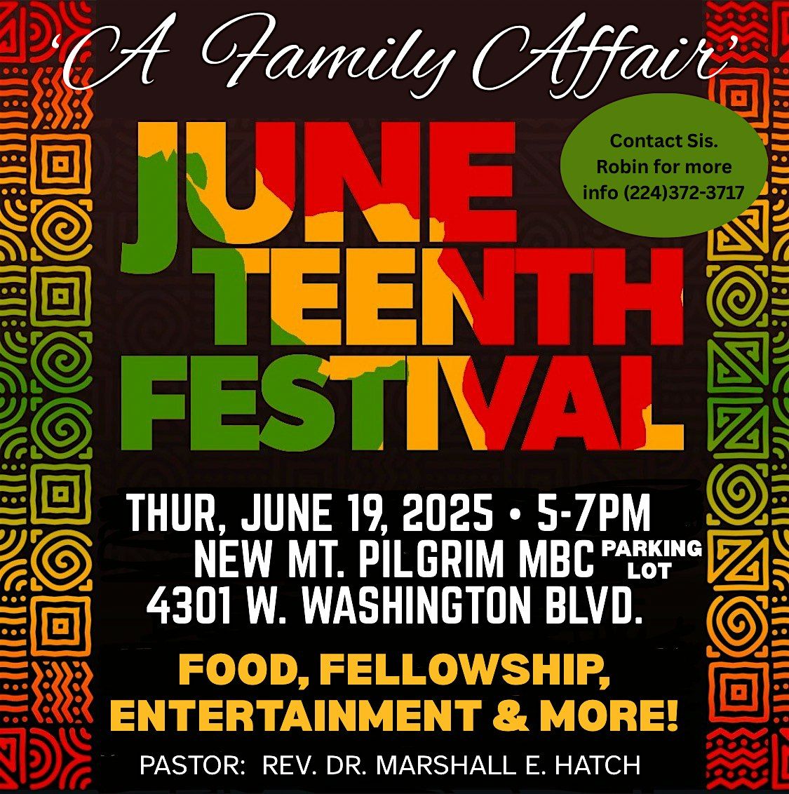 Juneteenth Celebration: A Family Affair at New Mt Pilgrim MB Church ...