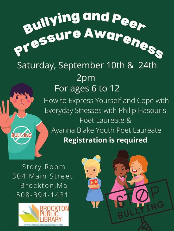 Bullying and Peer Pressure Awareness | Children's Room at Brockton ...