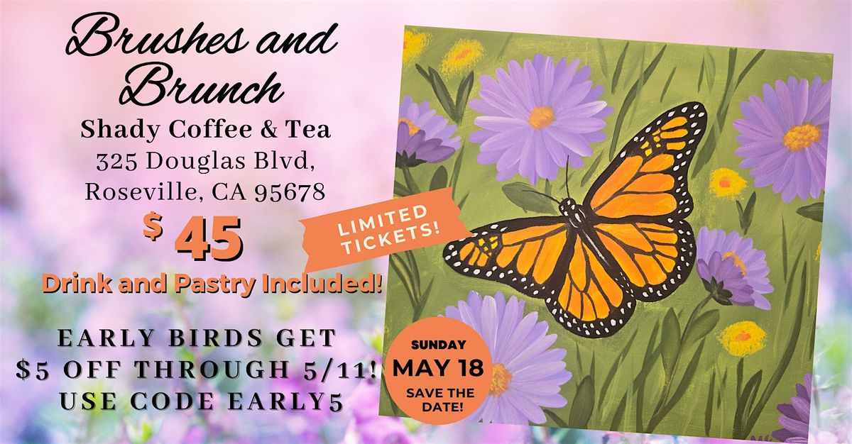 Butterfly Brushes and Brunch Paint and Sip at Shady Coffee and Tea at ...