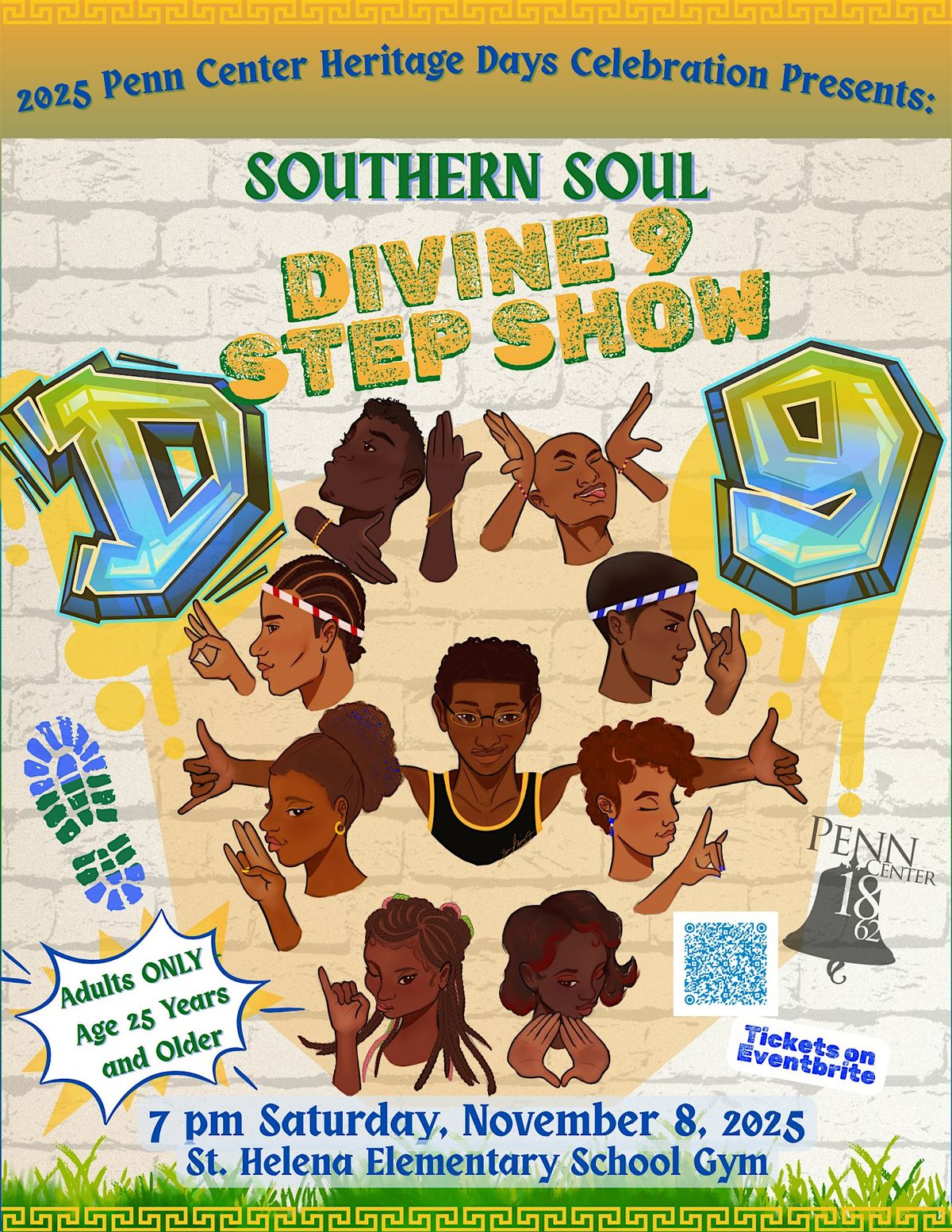 Divine 9 Southern Soul Step Show at Penn Center Heritage Days 2025 at ...