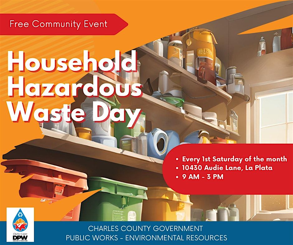Household Hazardous Waste Day - Free Event | 10430 Audie Ln, La Plata ...