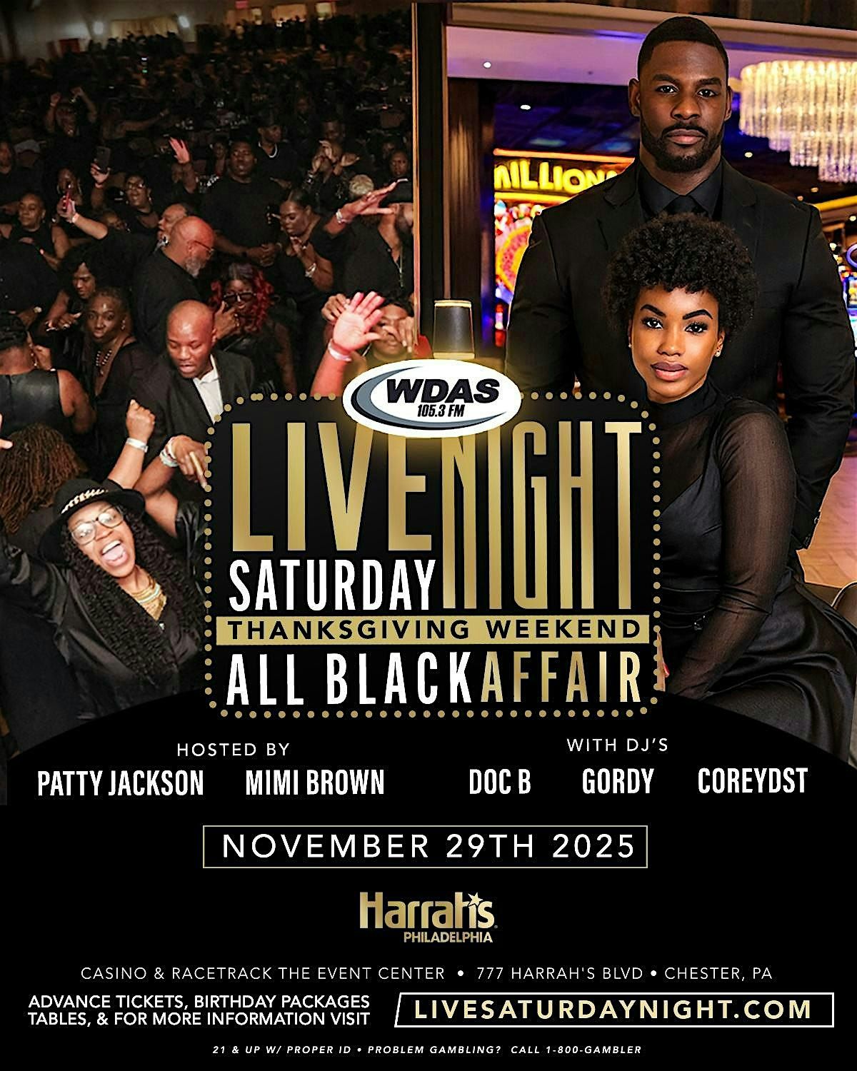 WDAS THANKSGIVING WEEKEND ALL BLACK LIVE SATURDAY NIGHT DANCE PARTY at ...