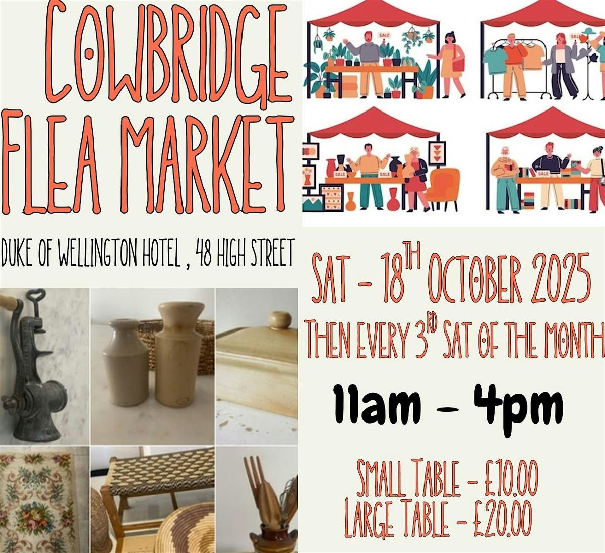 Cowbridge Vintage Flea Market - November 15th at Duke of Wellington ...