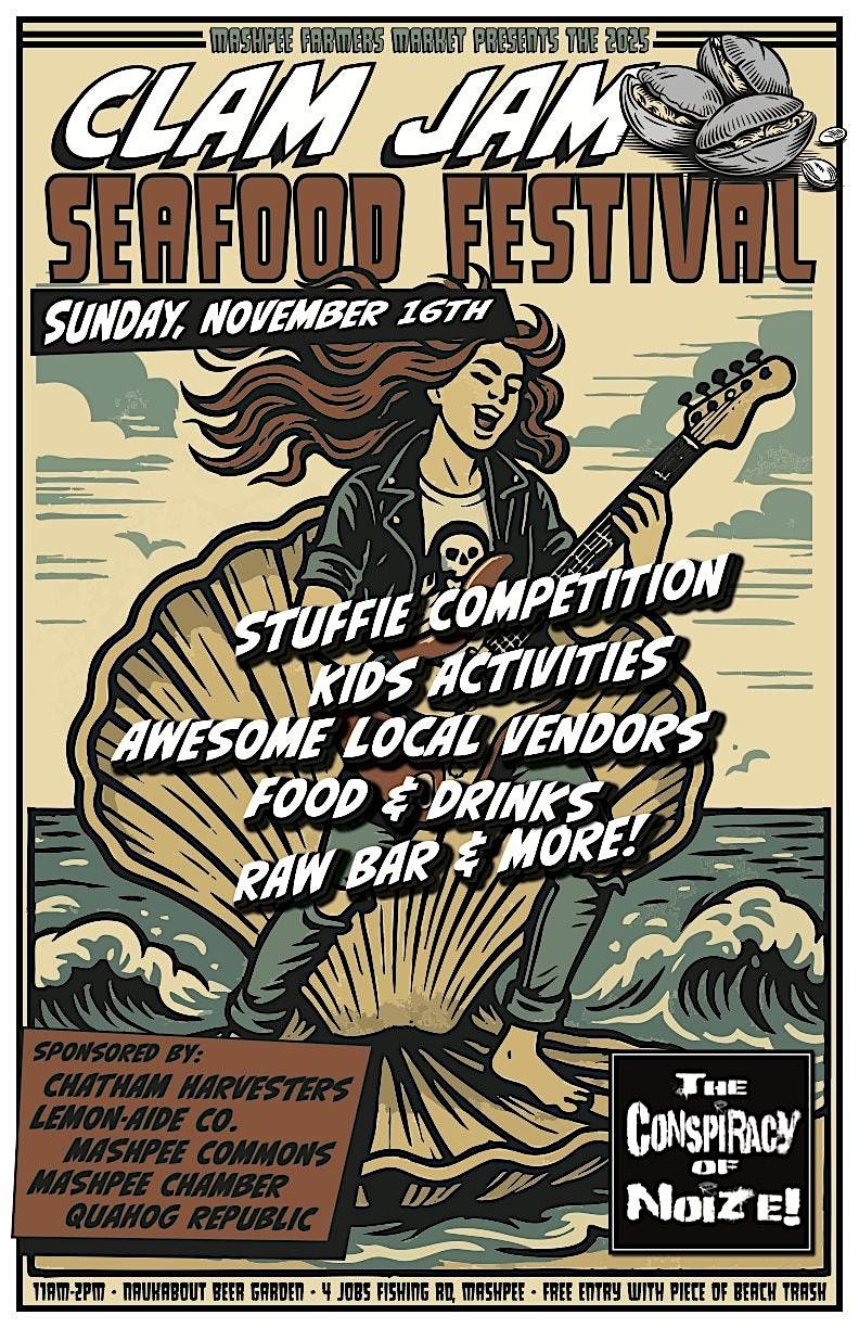 Clam Jam- A Seafood Festival at 4 Job's Fishing Rd, Mashpee on 16th November, 2025