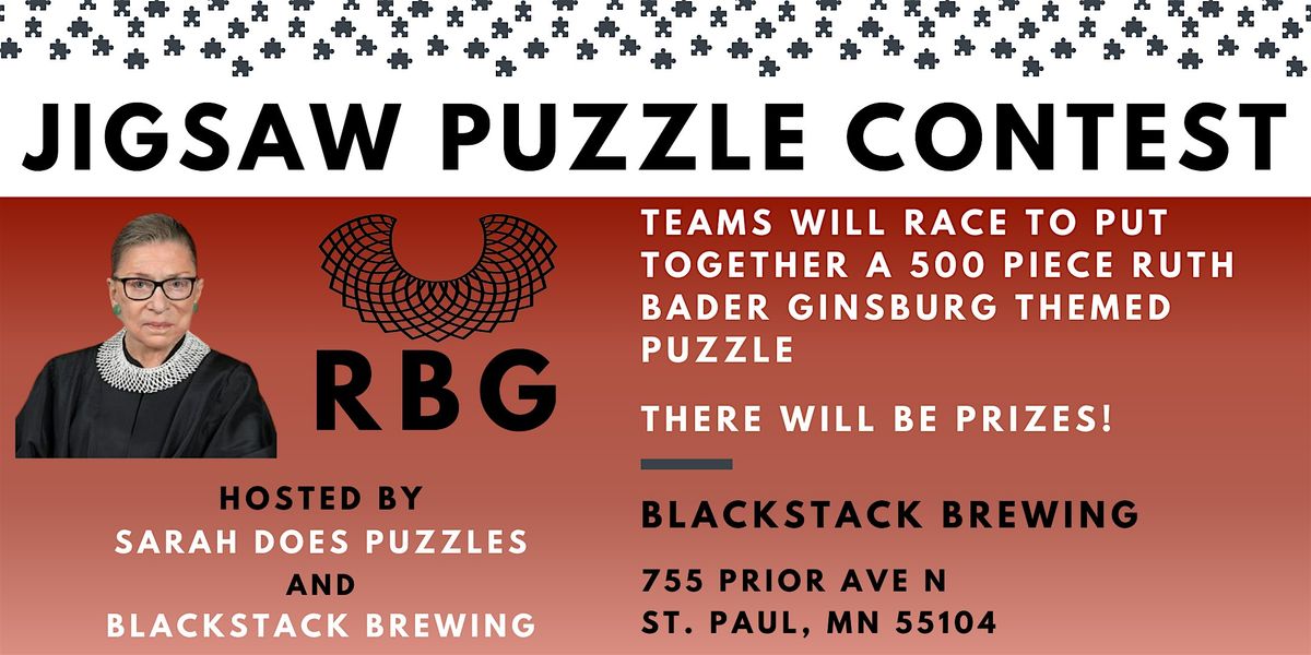 RBG Themed Team Jigsaw Puzzle Contest at BlackStack Brewing - June 2025 ...