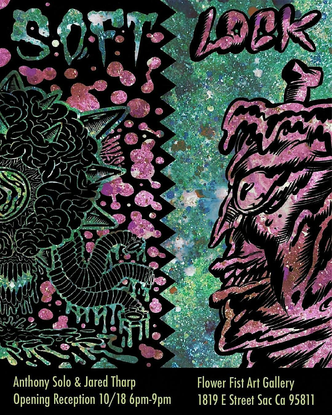 Soft Lock Opening Reception at Flower Fist Art Market, Sacramento on ...