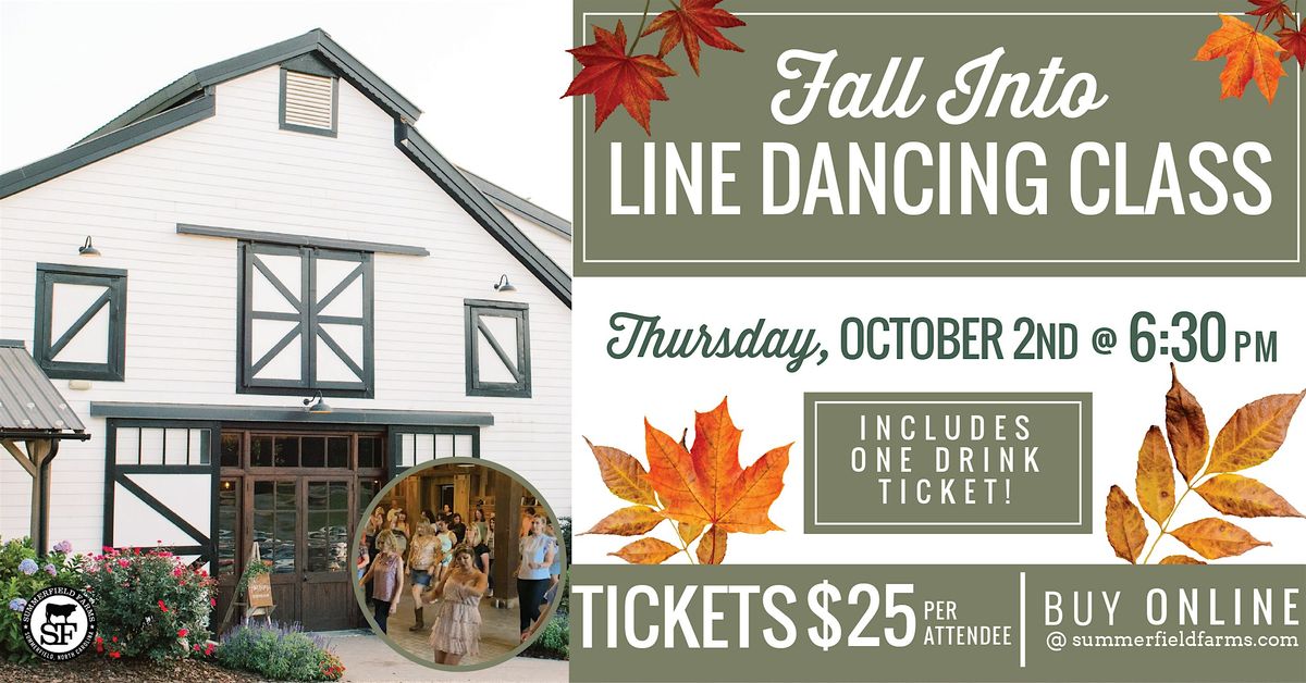 Fall into Line Dancing Class at Summerfield Farms at Summerfield Farms ...