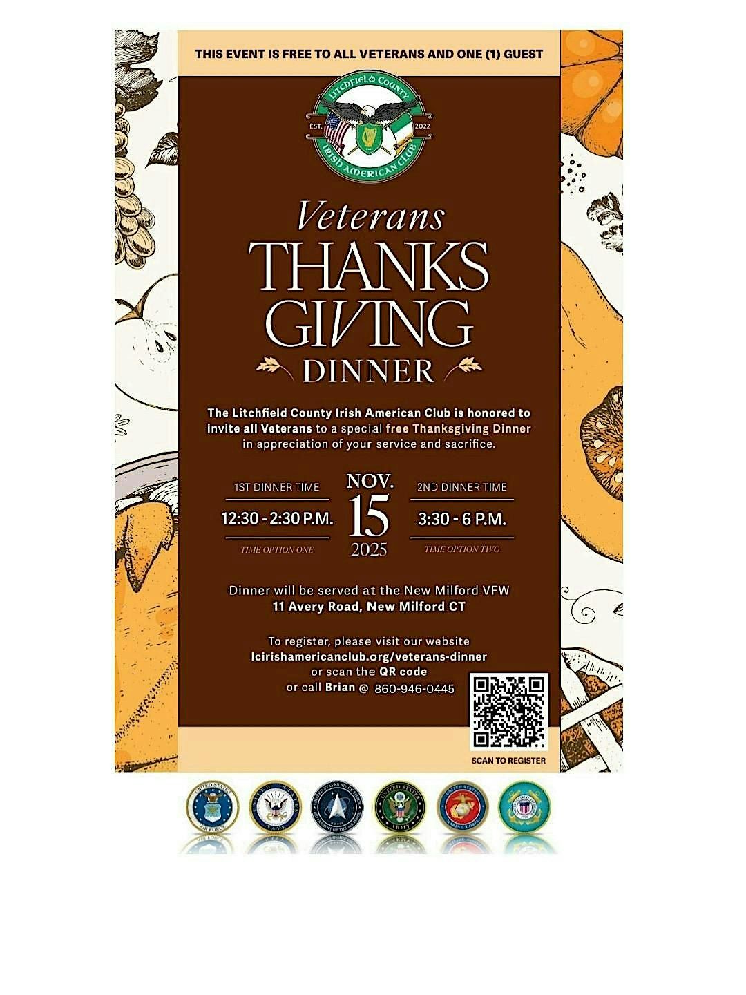 Veterans Thanksgiving Dinner at Veterans of Foreign Wars, New Milford ...