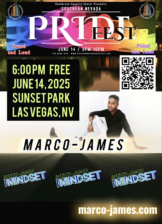 Marco-James LIVE at PRIDE Fest 2025 (NV) | Sunset Park, Las Vegas, NV | June 14, 2025