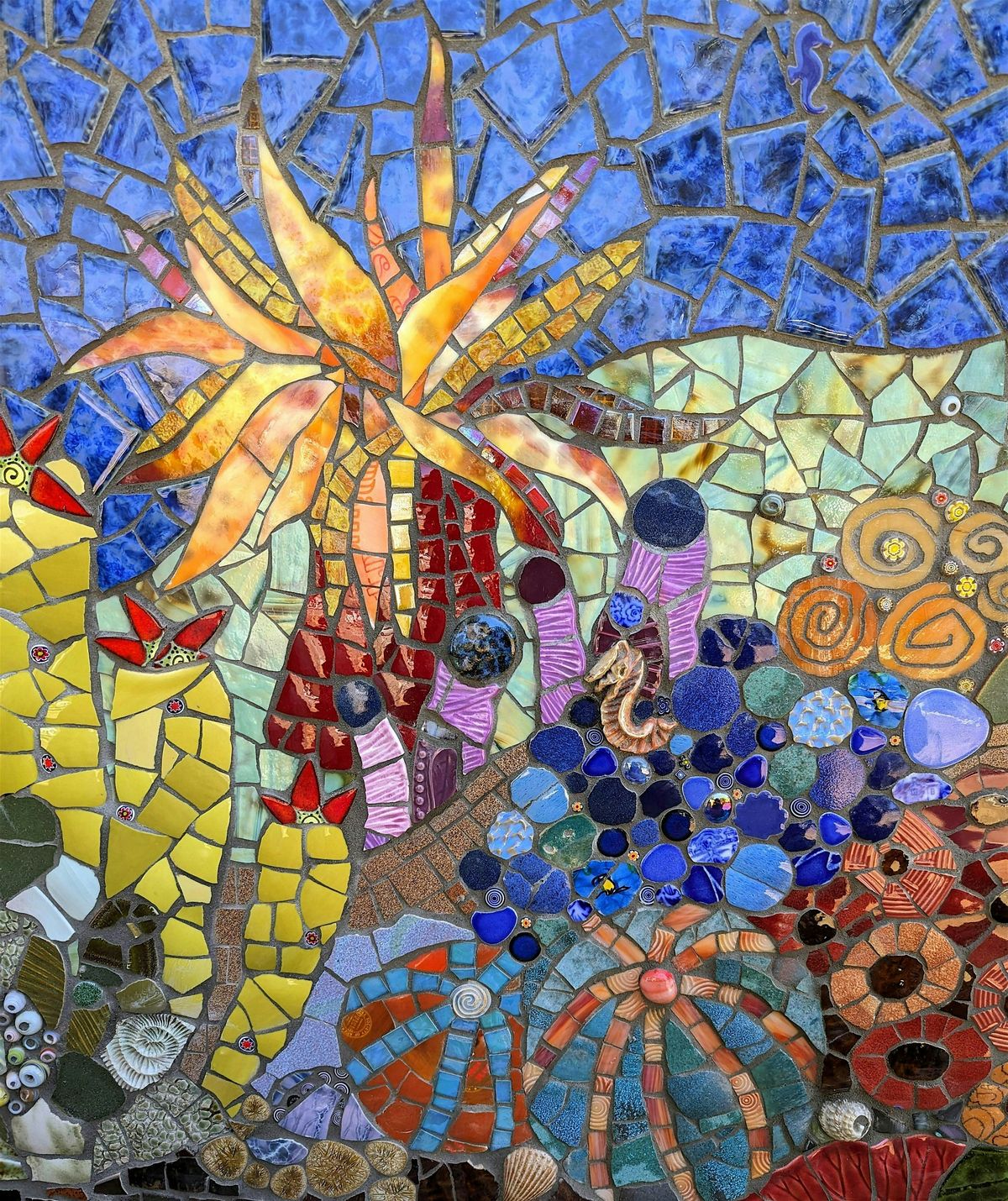Learn the Art of Mosaic Series: Mosaic Panel (push method) | Los ...