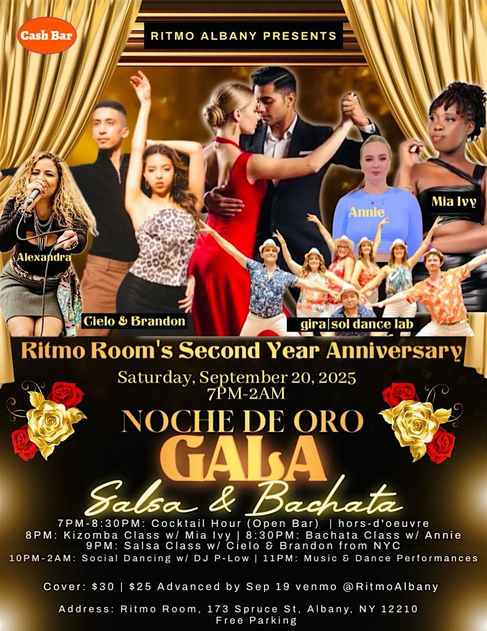 Salsa & Bachata: Room’s 2nd Anniversary: Noche De Oro Gala!! | Ritmo ...