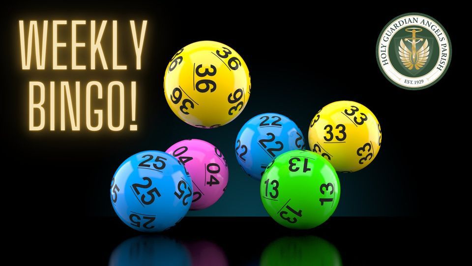 Weekly Bingo at HGA! | Holy Guardian Angels Roman Catholic Church ...