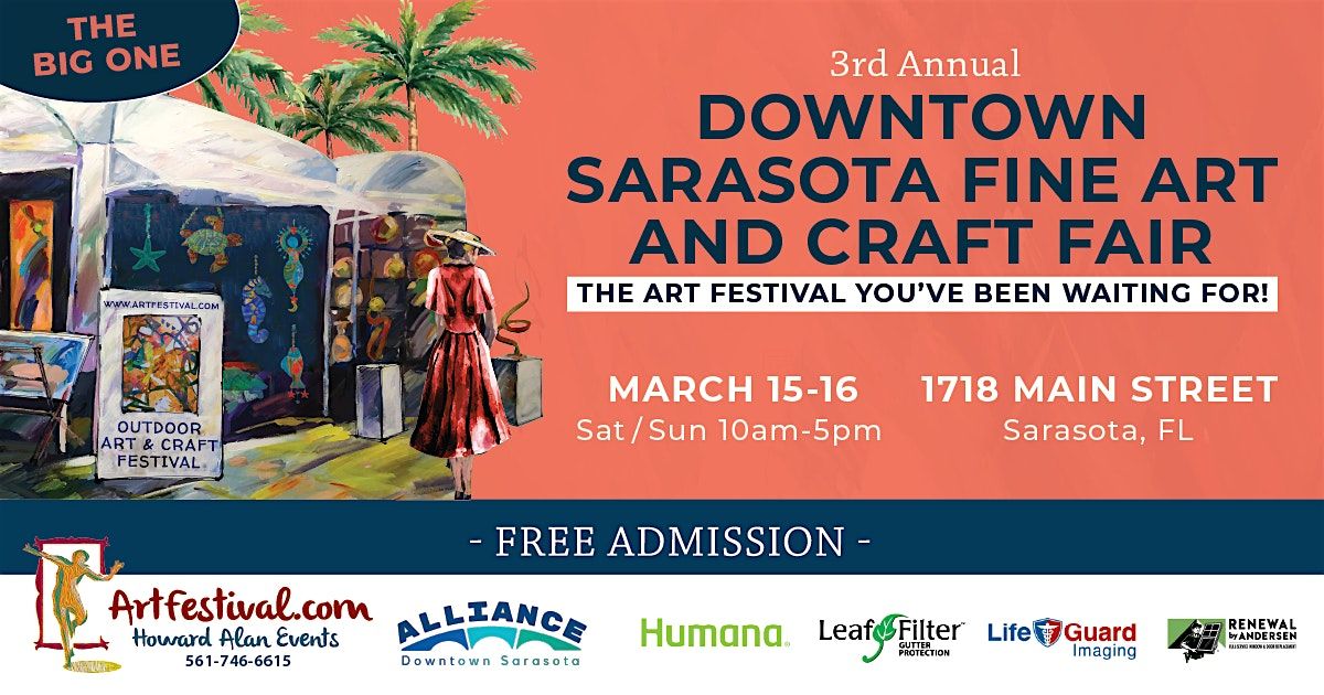 3rd Annual Downtown Sarasota Fine Art and Craft Fair | 1718 Main St ...