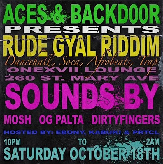 Rude Gyal Riddim at ONEXVII WINNIPEG on 18th October, 2025