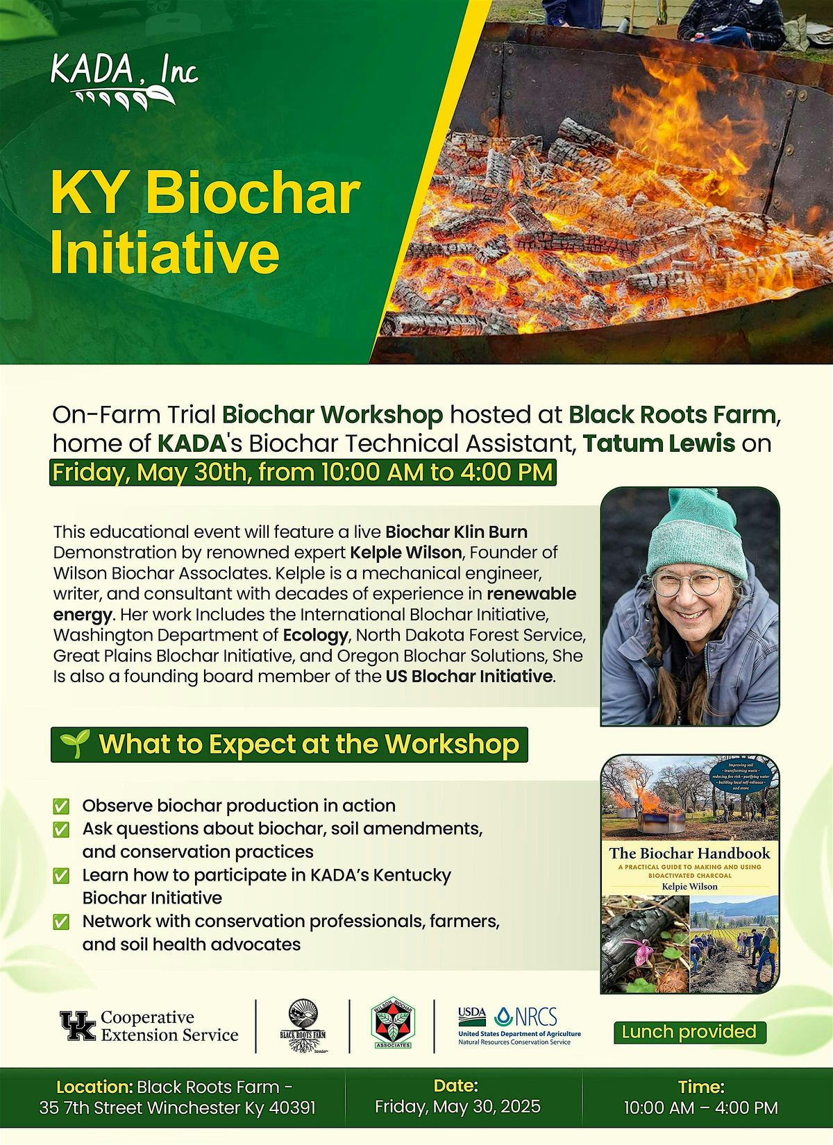 Kentucky Biochar Initiative | 35 7th St, Winchester, KY | May 30, 2025