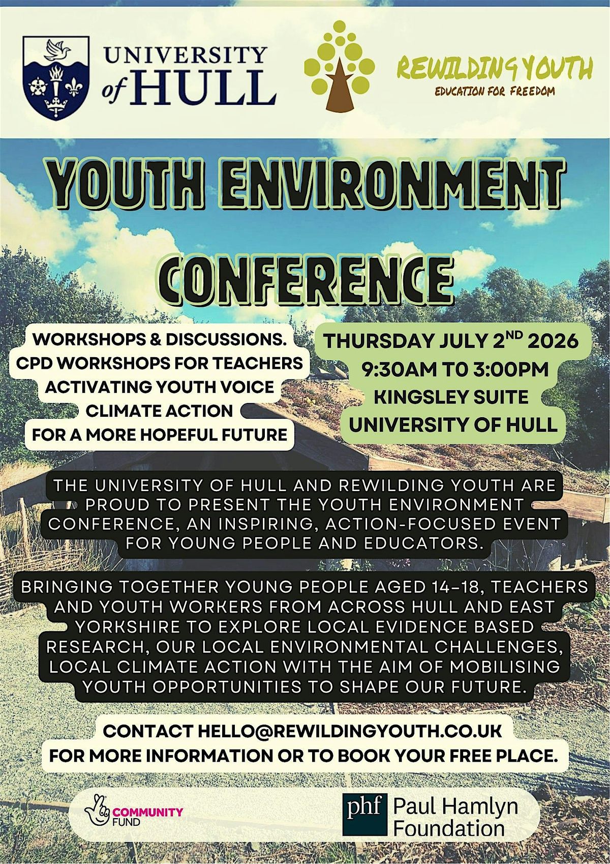 Youth Environment Conference at Beyond Events, University of Hull ...