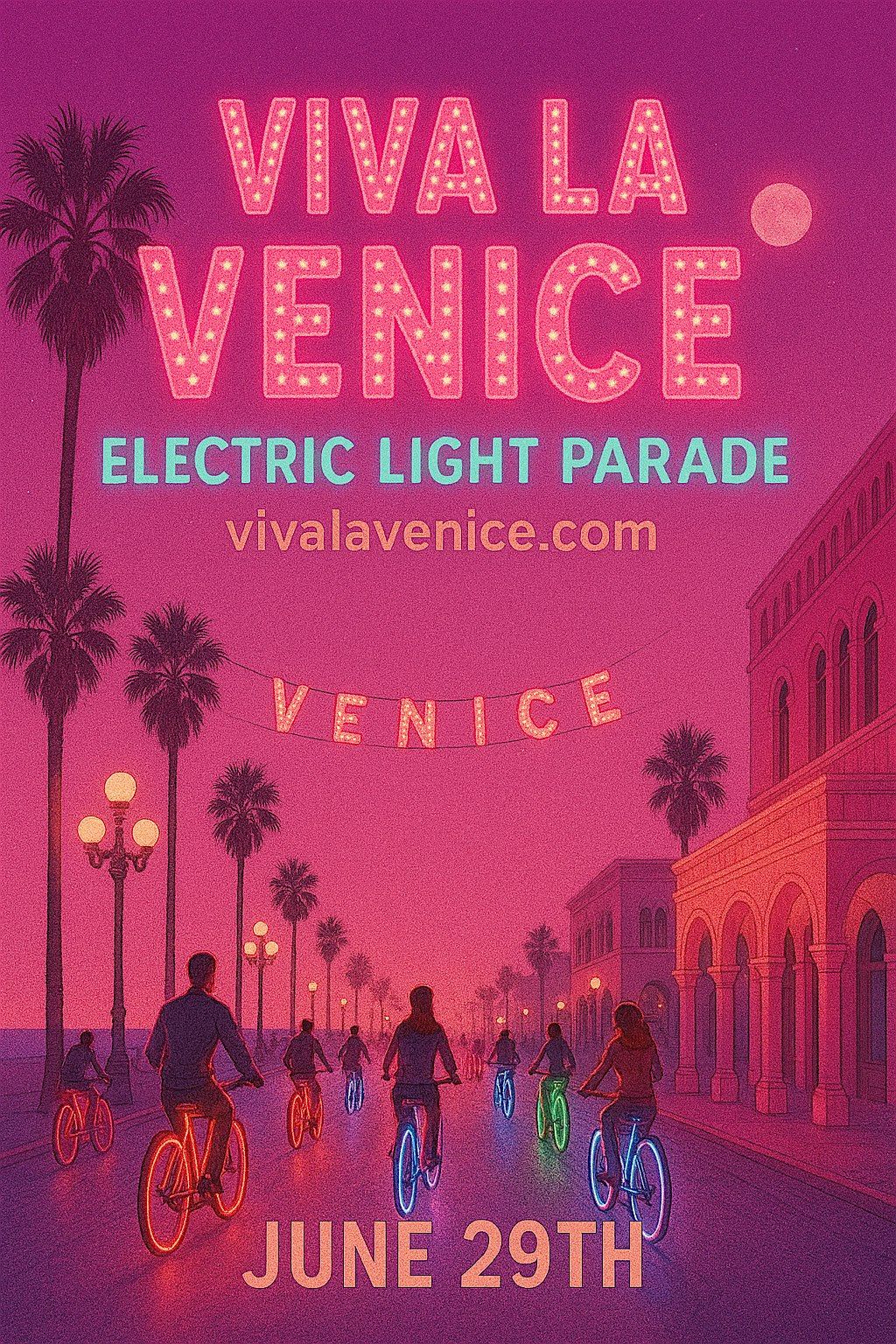 Viva La Venice x Venice Electric Light Parade at Windward Plaza, Los ...