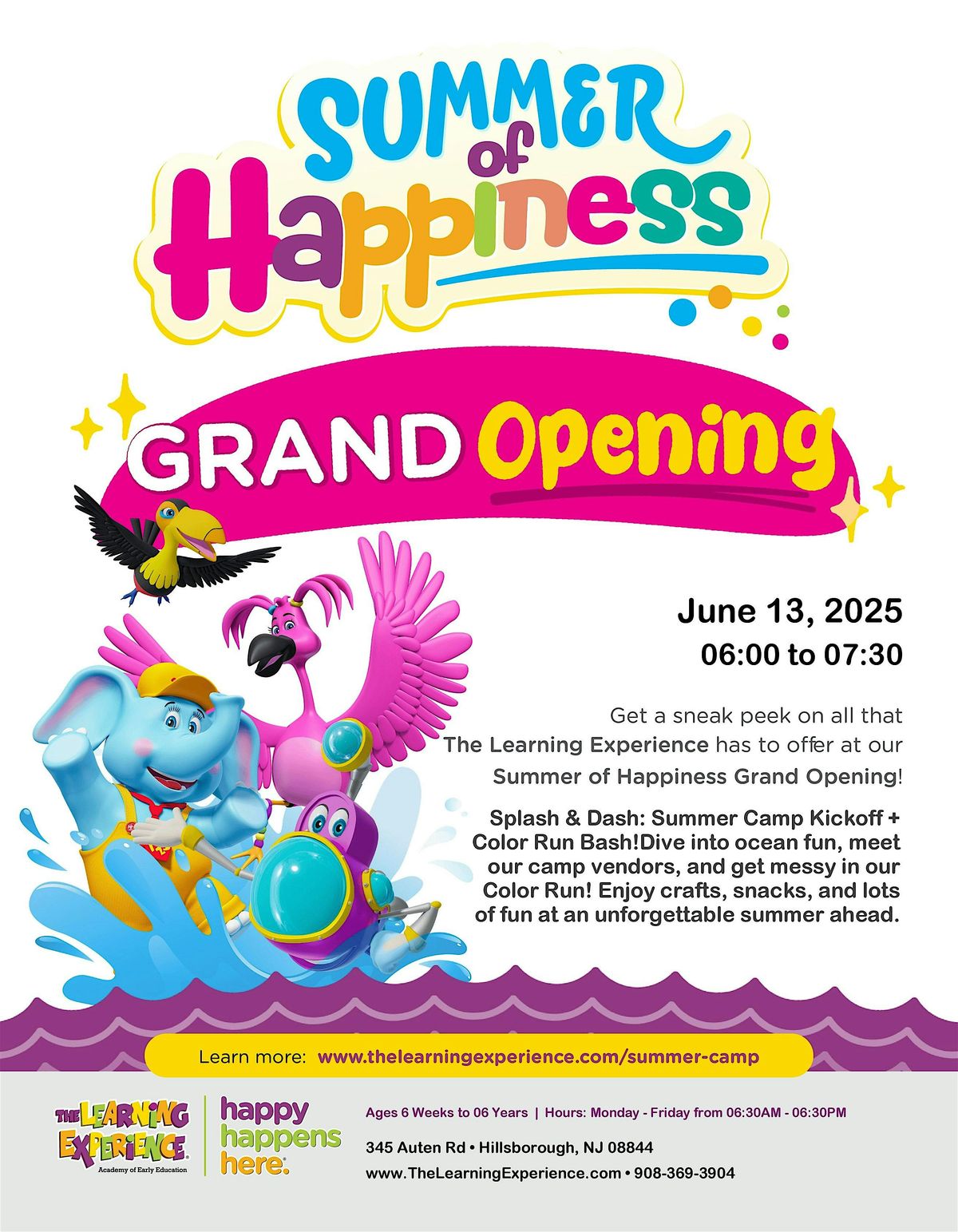 Splash & Dash: Summer Camp Kickoff + Color Run Bash! | 345 Auten Rd, Hillsborough Township, NJ ...