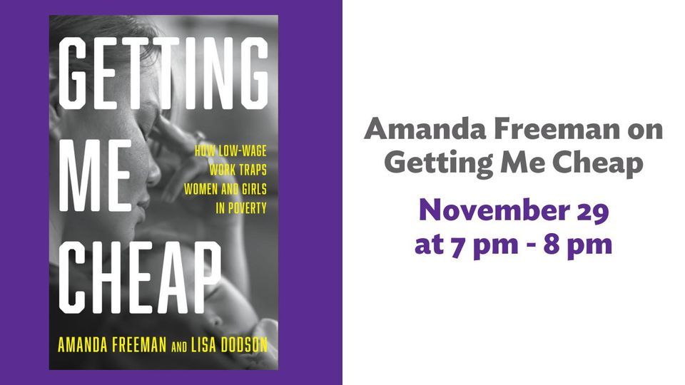 Amanda Freeman on Getting Me Cheap at The Westport Library on 29th ...