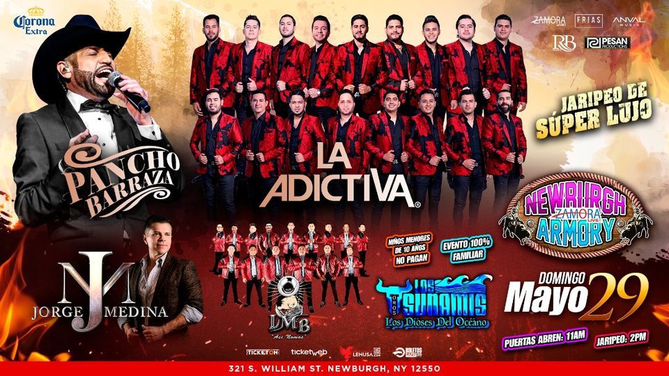 La Adicitva - Pancho Barraza & Jorge Medina En Newburgh Armory ...