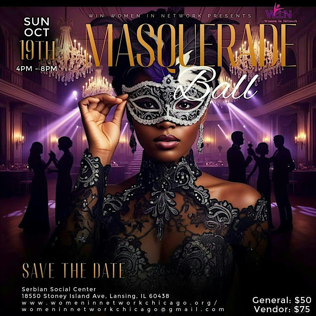 WIN: Women In Network Masquerade Ball at Serbian Social Center, Lansing on 19th October, 2025