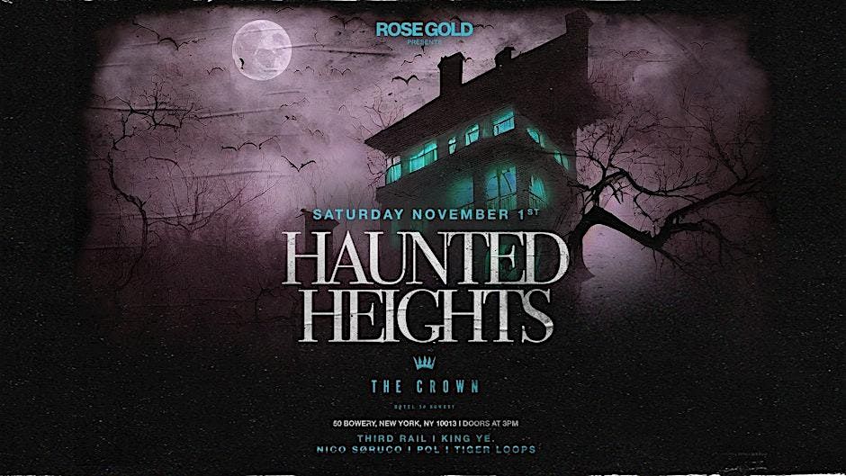 Crown Rooftop Haunted Heights at - Sat 11/1 at The Crown, New York on ...