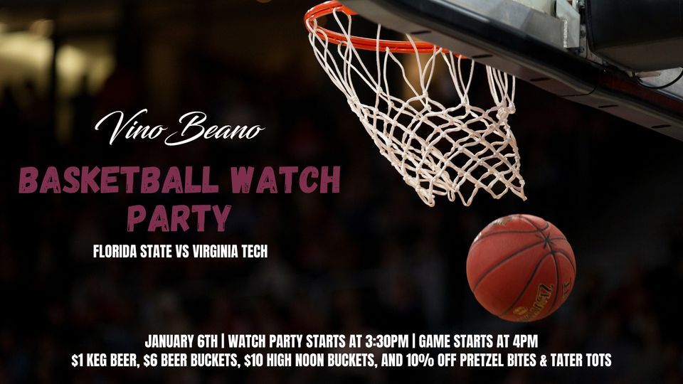 Vino Beano | Florida State vs Virginia Tech Basketball Watch Party at ...