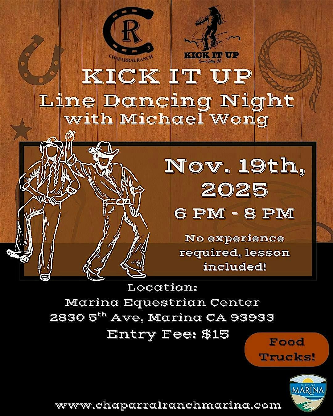 Line Dancing Night with Michael Wong at Marina Equestrian Center on ...