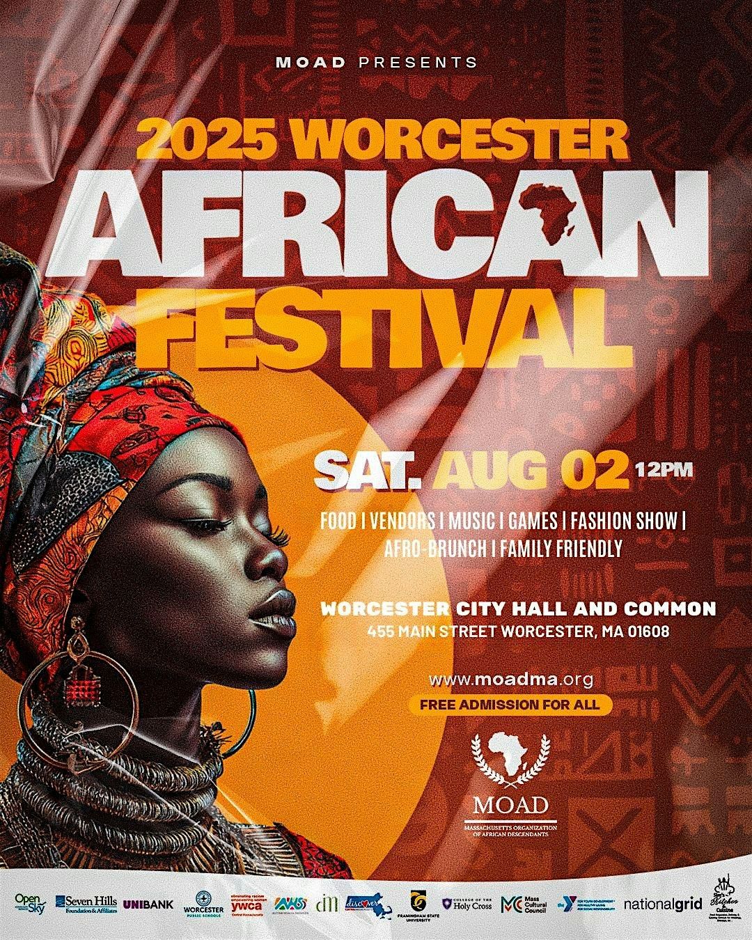 2025 Worcester African Festival at Worcester City Hall on 2nd August, 2025