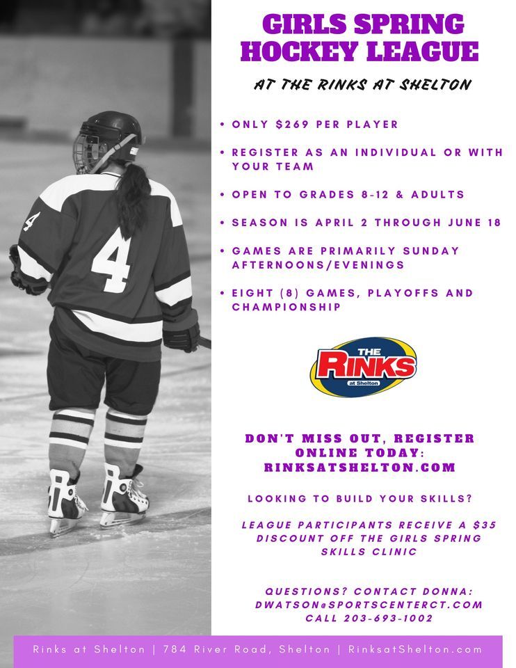 Girls Spring Hockey League 2023 at The Rinks, Shelton on 2nd April, 2023