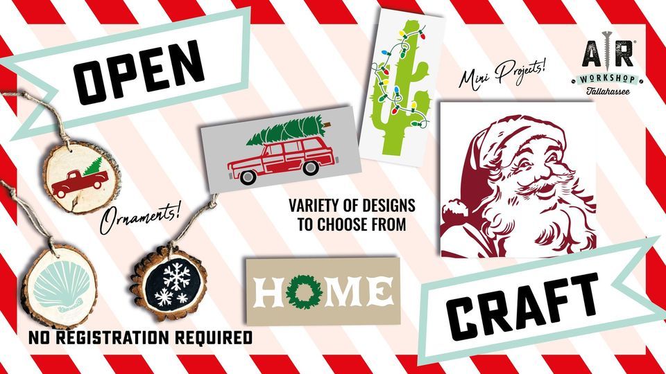 OPEN CRAFT DAY! DIY & DASH - no reservation needed at AR Workshop ...