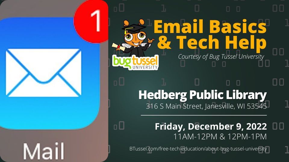 Bug Tussel University @ Hedberg Public Library | Hedberg Public Library ...